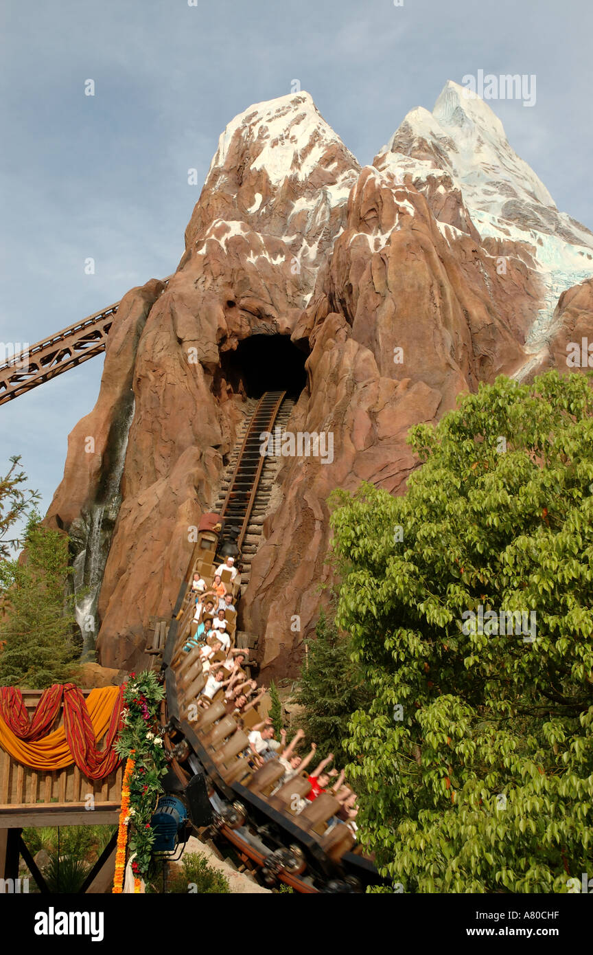 Walt Disney World Expedition Everest rollercoaster ride Stock Photo - Alamy