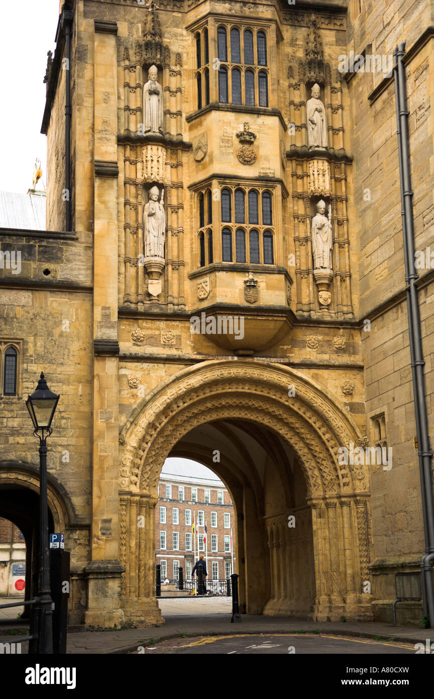 Bristol Central Library Abbey gatehouse Bristol England Stock Photo - Alamy