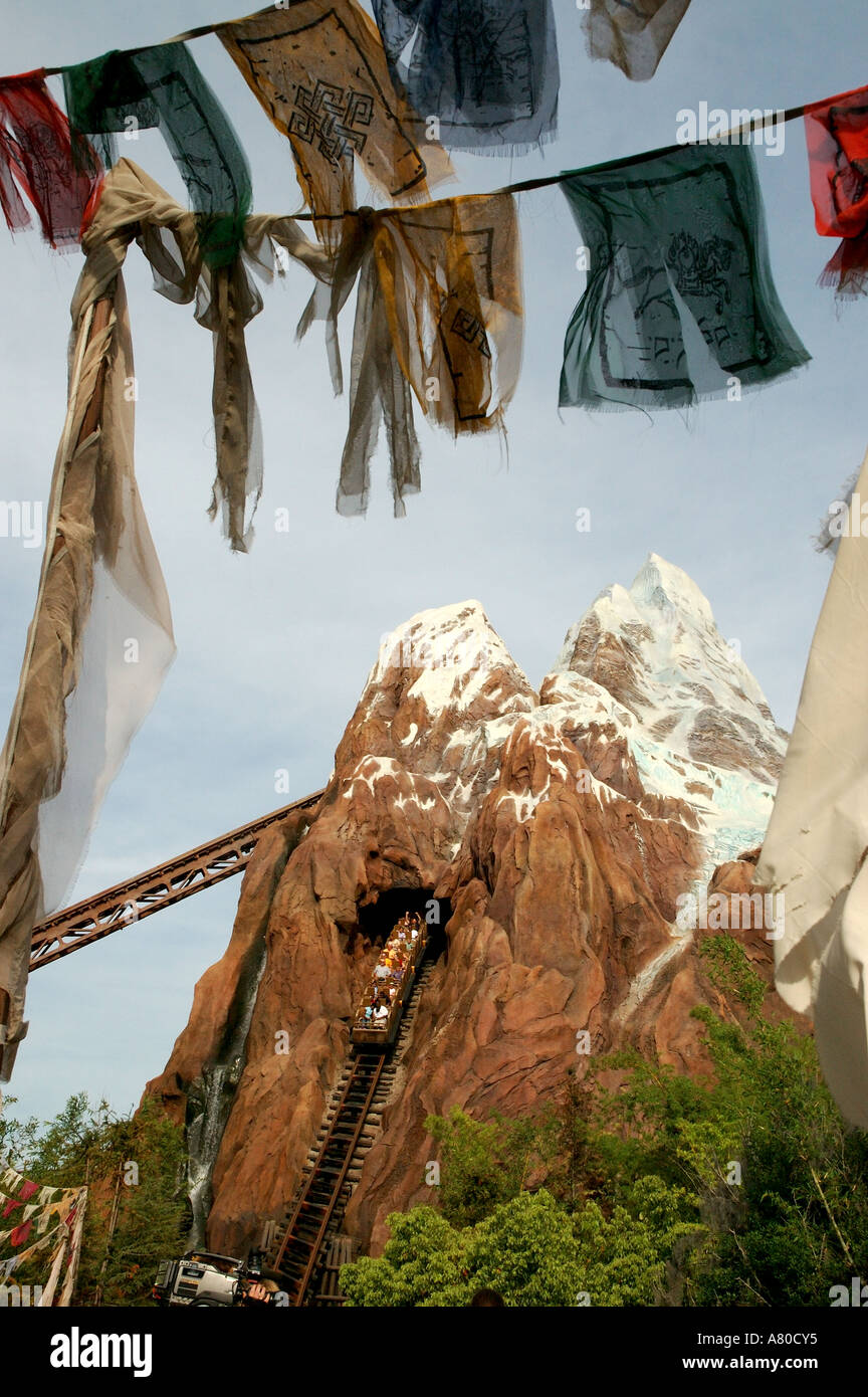 Walt Disney World Expedition Everest rollercoaster ride Stock Photo - Alamy