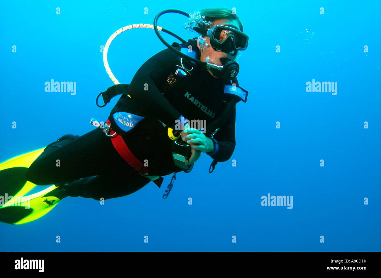 Crete greece scuba diver hi-res stock photography and images - Alamy
