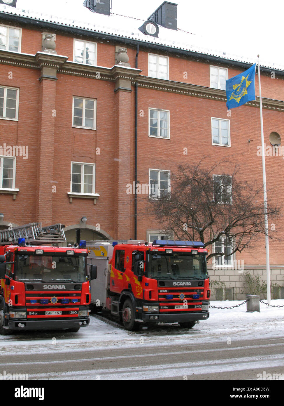 Fire brigade. Sweden Stock Photo - Alamy