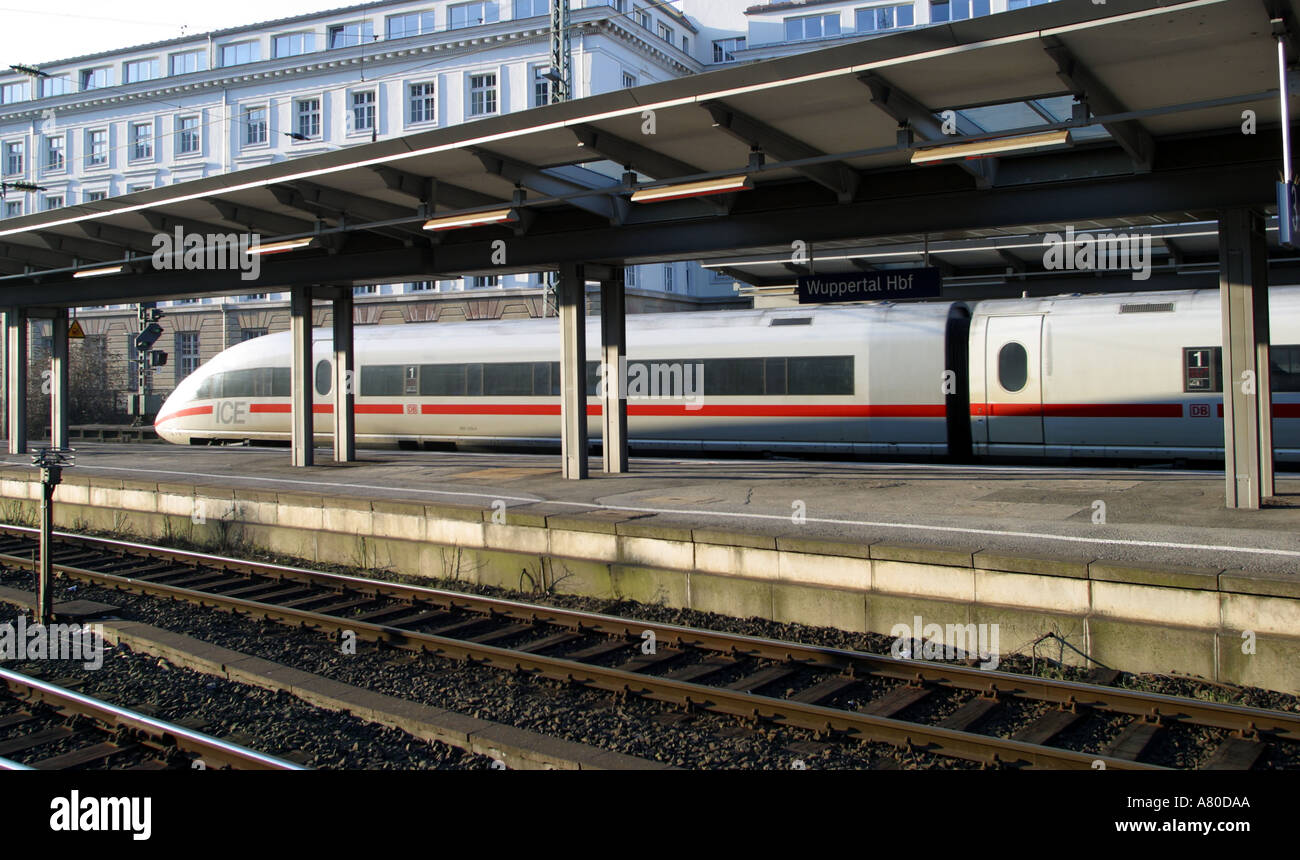 German ICE train in Wuppertal Station, Germany Stock Photo - Alamy