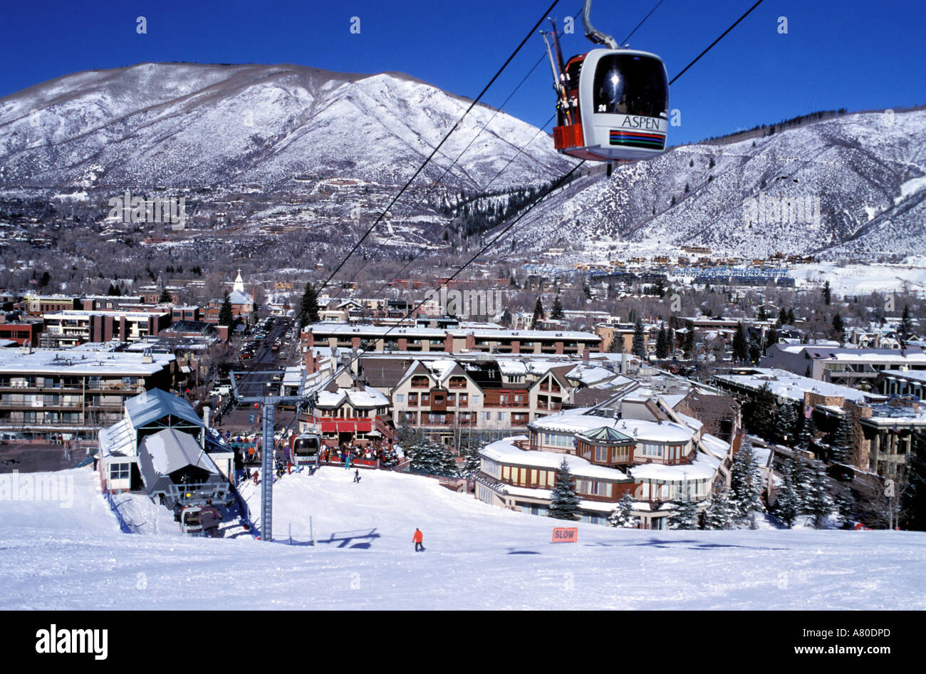 United States, Colorado, Aspen, city overview Stock Photo - Alamy