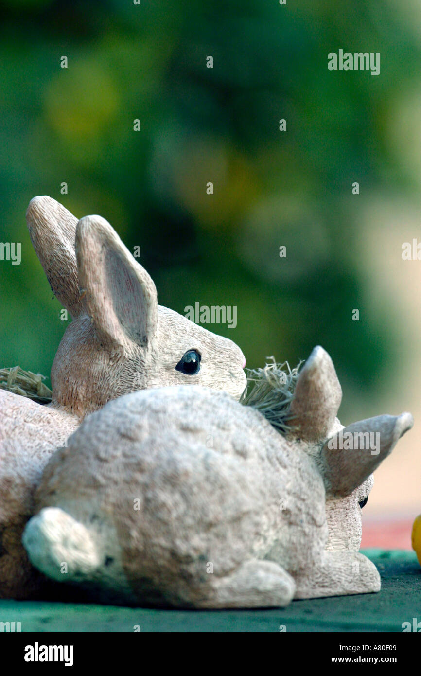 Cute rabbit figurines hi-res stock photography and images - Alamy