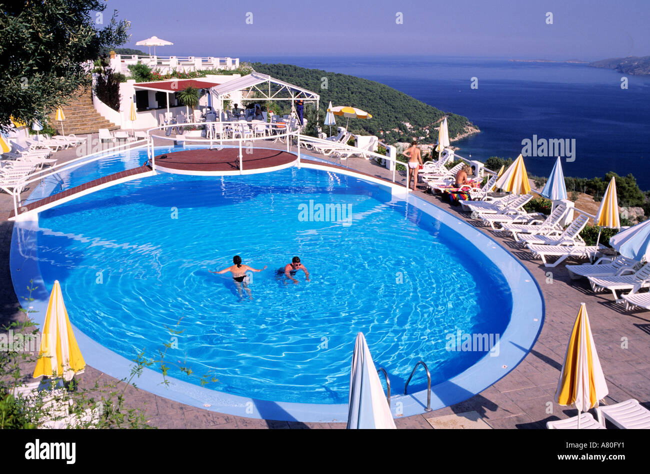 Poros island hotel hi-res stock photography and images - Alamy
