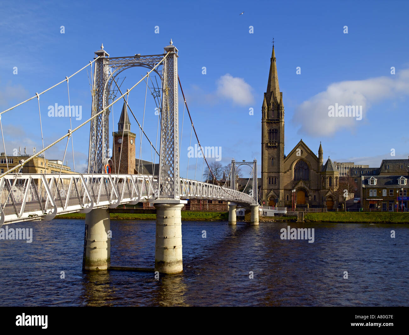 Inverness , Greig Street Footbridge Stock Photo - Alamy