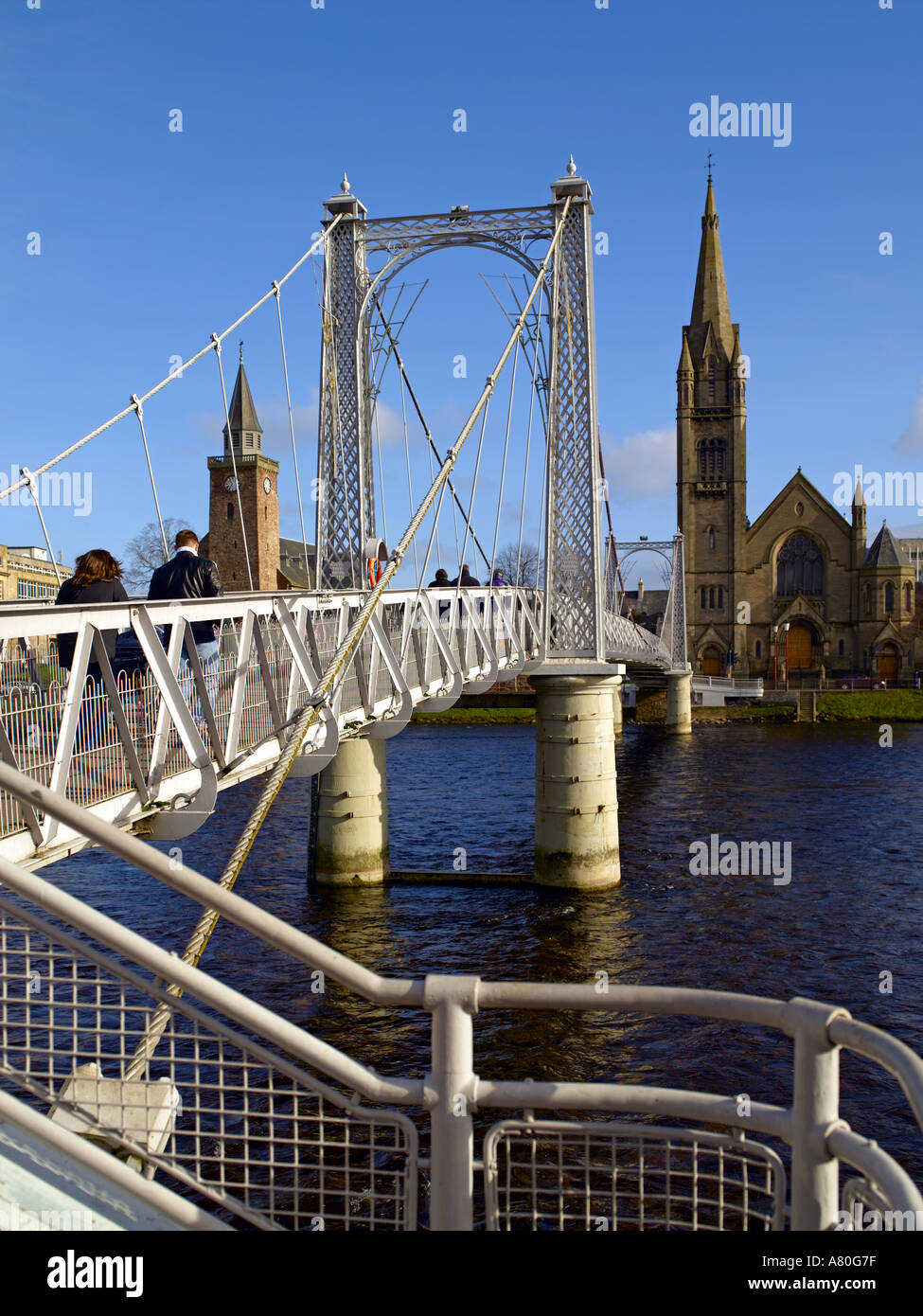 Inverness , Greig Street Footbridge Stock Photo - Alamy