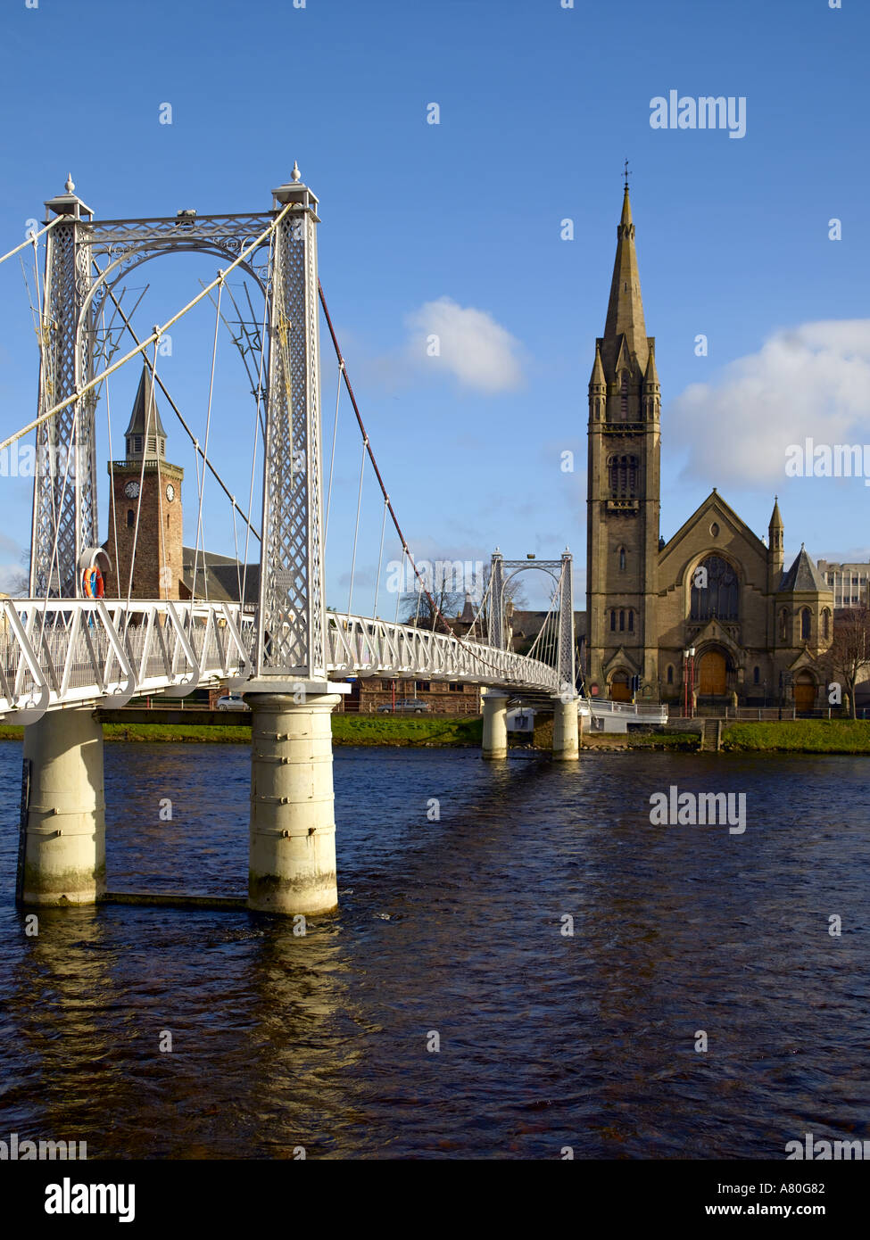 Inverness , Greig Street Footbridge Stock Photo - Alamy