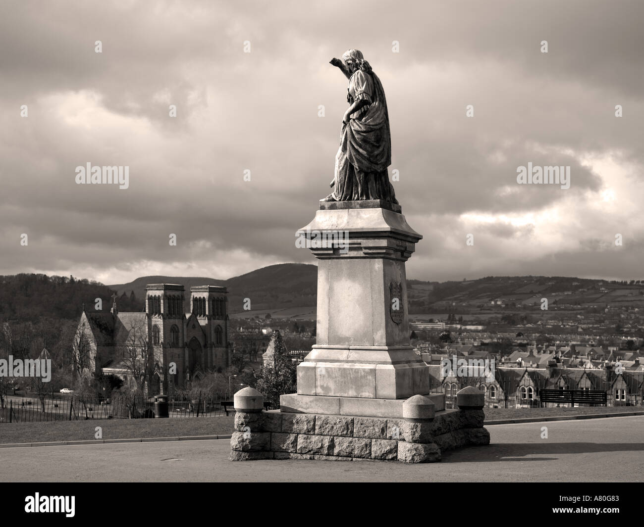 Inverness , Flora Macdonald Statue B/W Stock Photo - Alamy