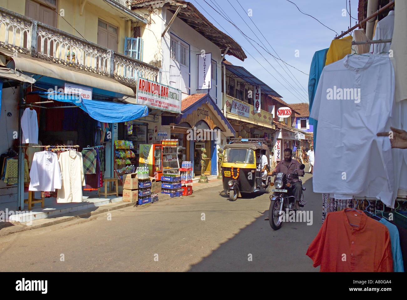 Kerala, Cochin, Jewtown Stock Photo - Alamy