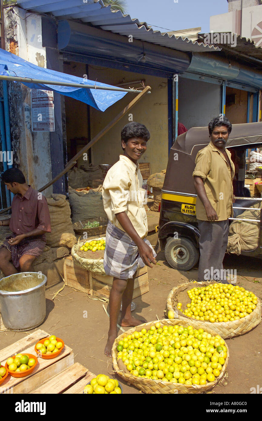 Kerala, Trivandrum, Chalai Bazaar Stock Photo - Alamy