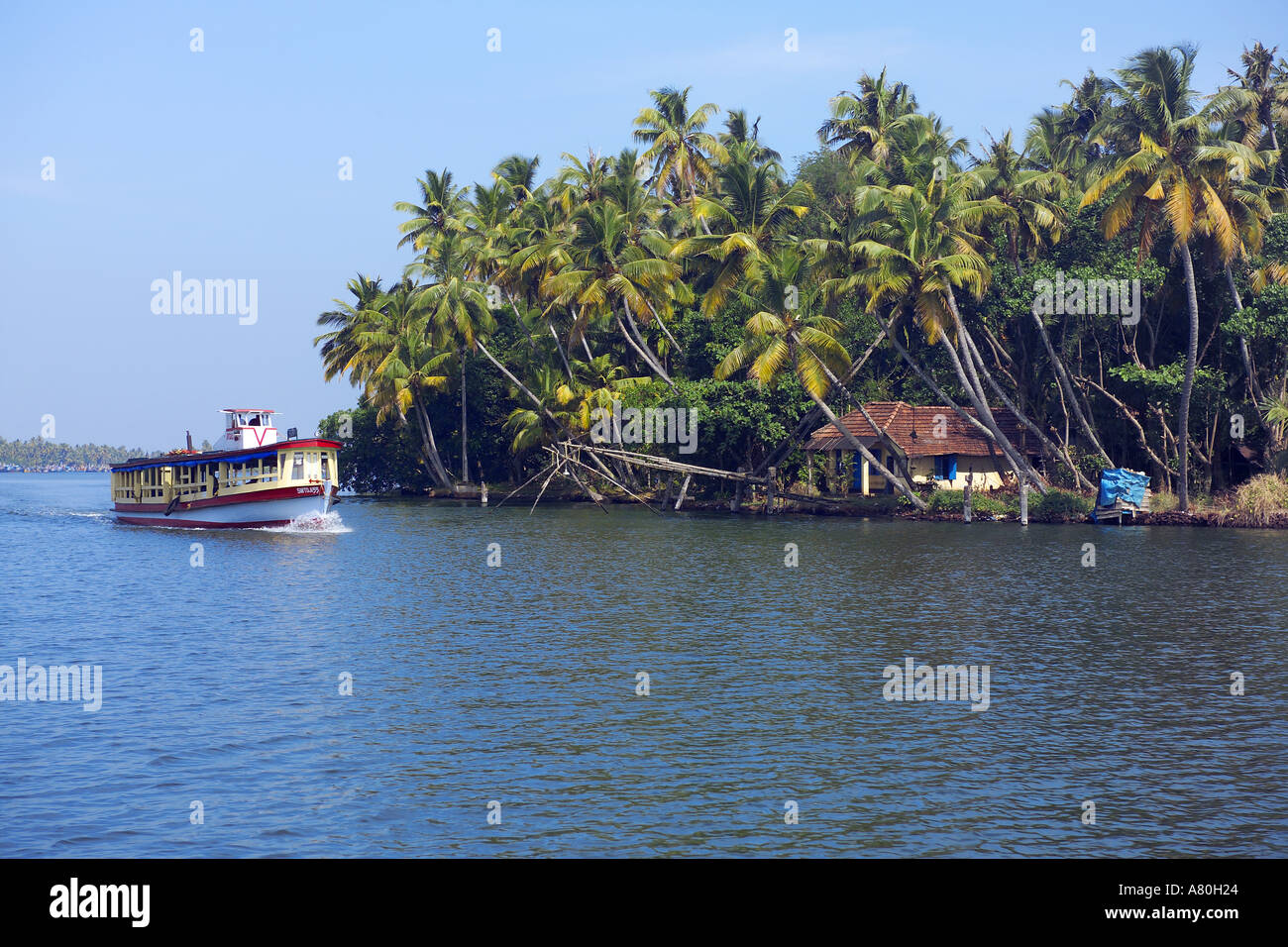 Kerala, Ashtamudi Lake Stock Photo - Alamy