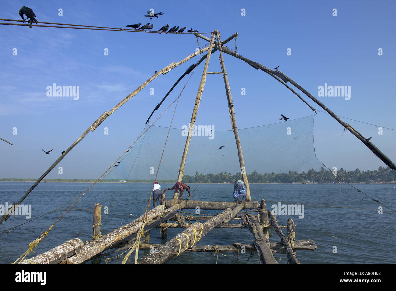 Kerala, Cochin, Chinese Fishing Nets Stock Photo - Alamy