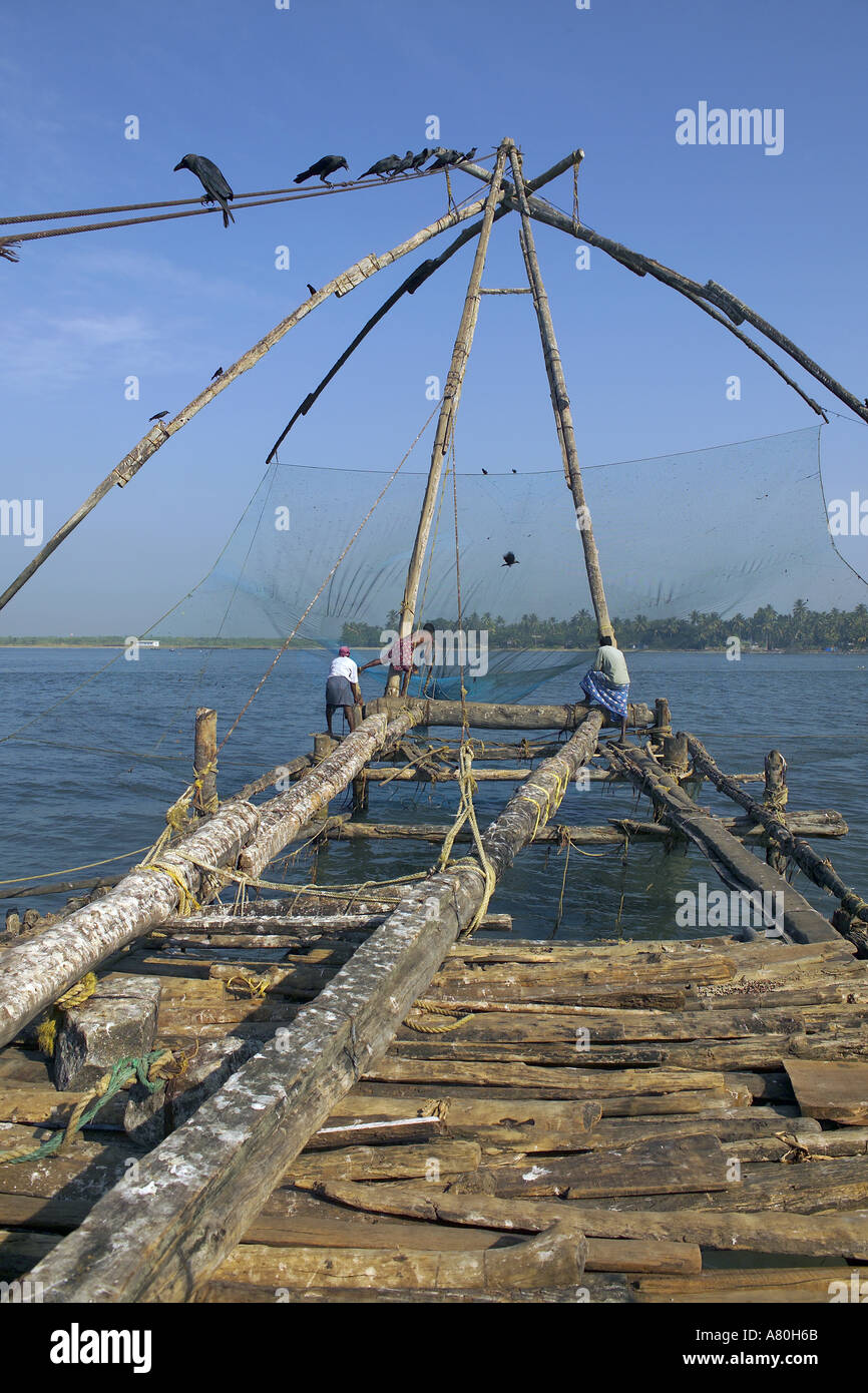 Kerala, Cochin, Chinese Fishing Nets Stock Photo - Alamy