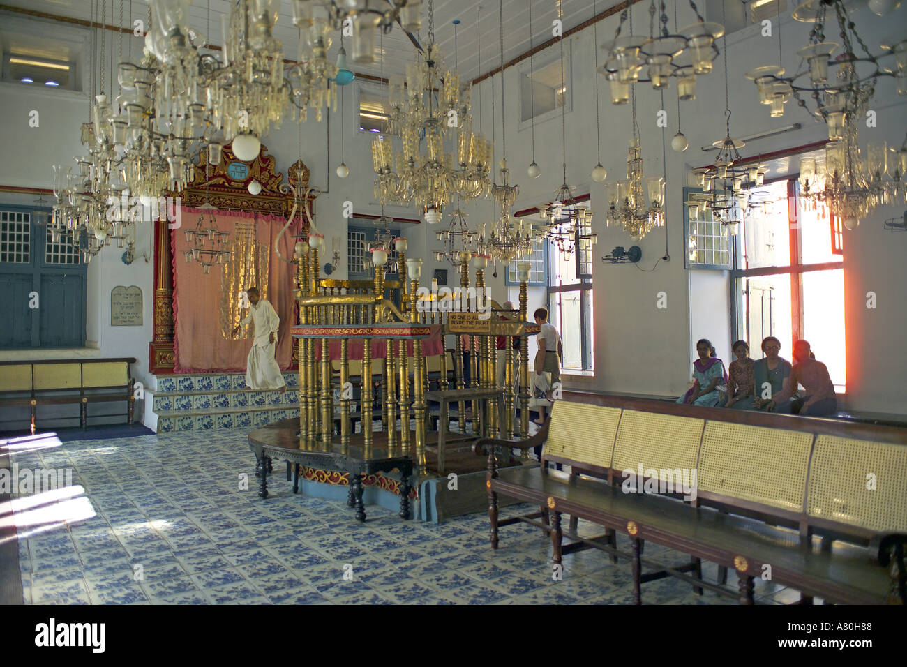 Kerala, Cochin, Jewtown, Synagogue Stock Photo - Alamy