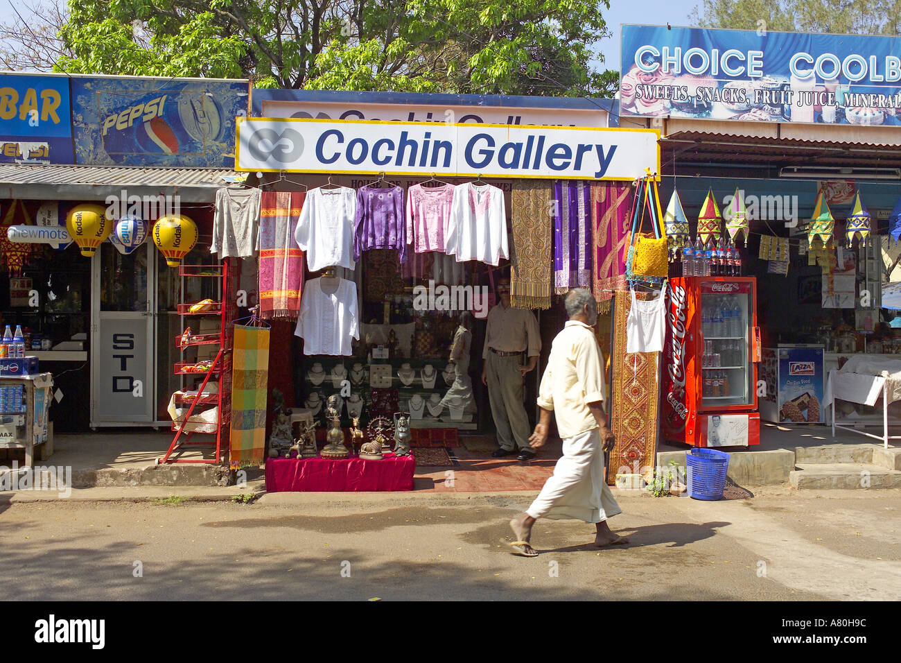Kerala, Cochin, Jewtown, Shops Stock Photo - Alamy