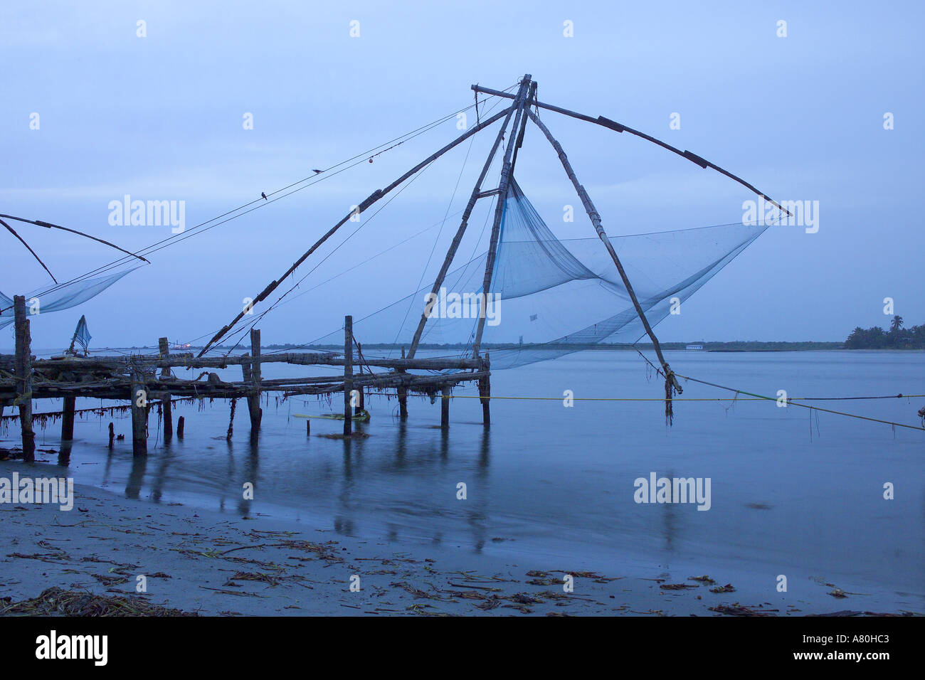 Kerala, Cochin, Chinese Fishing Nets Stock Photo - Alamy