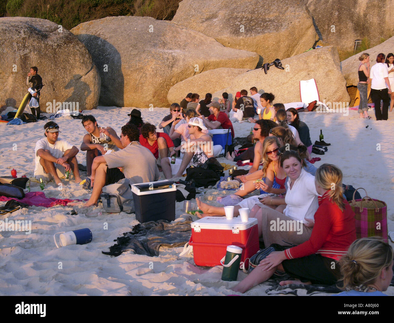 Crowded african beach hi-res stock photography and images - Alamy
