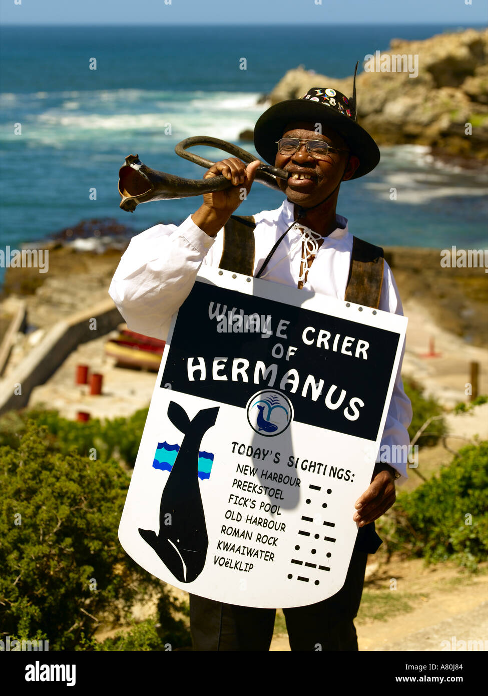 The whale crier of hermanus hi-res stock photography and images - Alamy