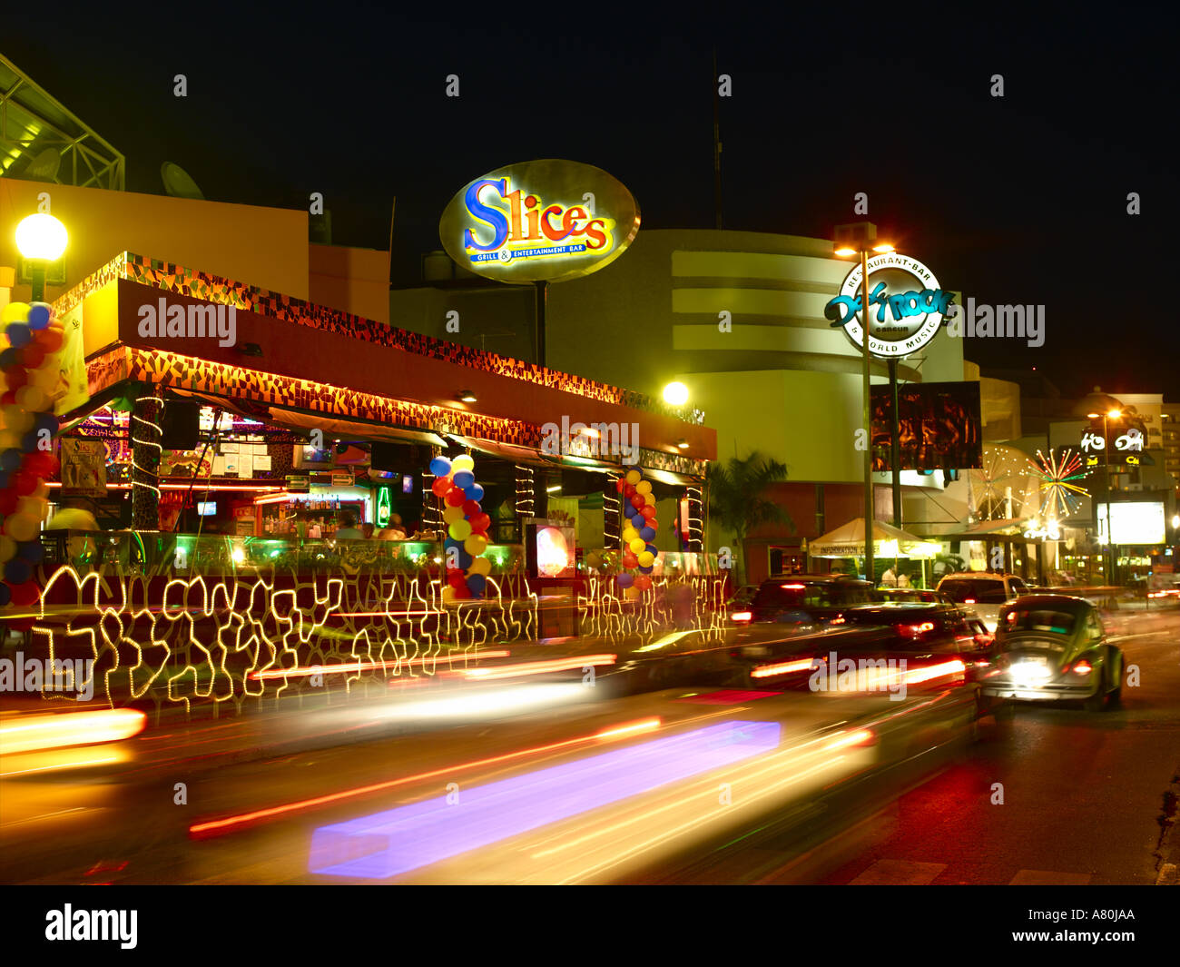 Streets Downtown Cancun Mexico Stock Photos & Streets Downtown Cancun ...