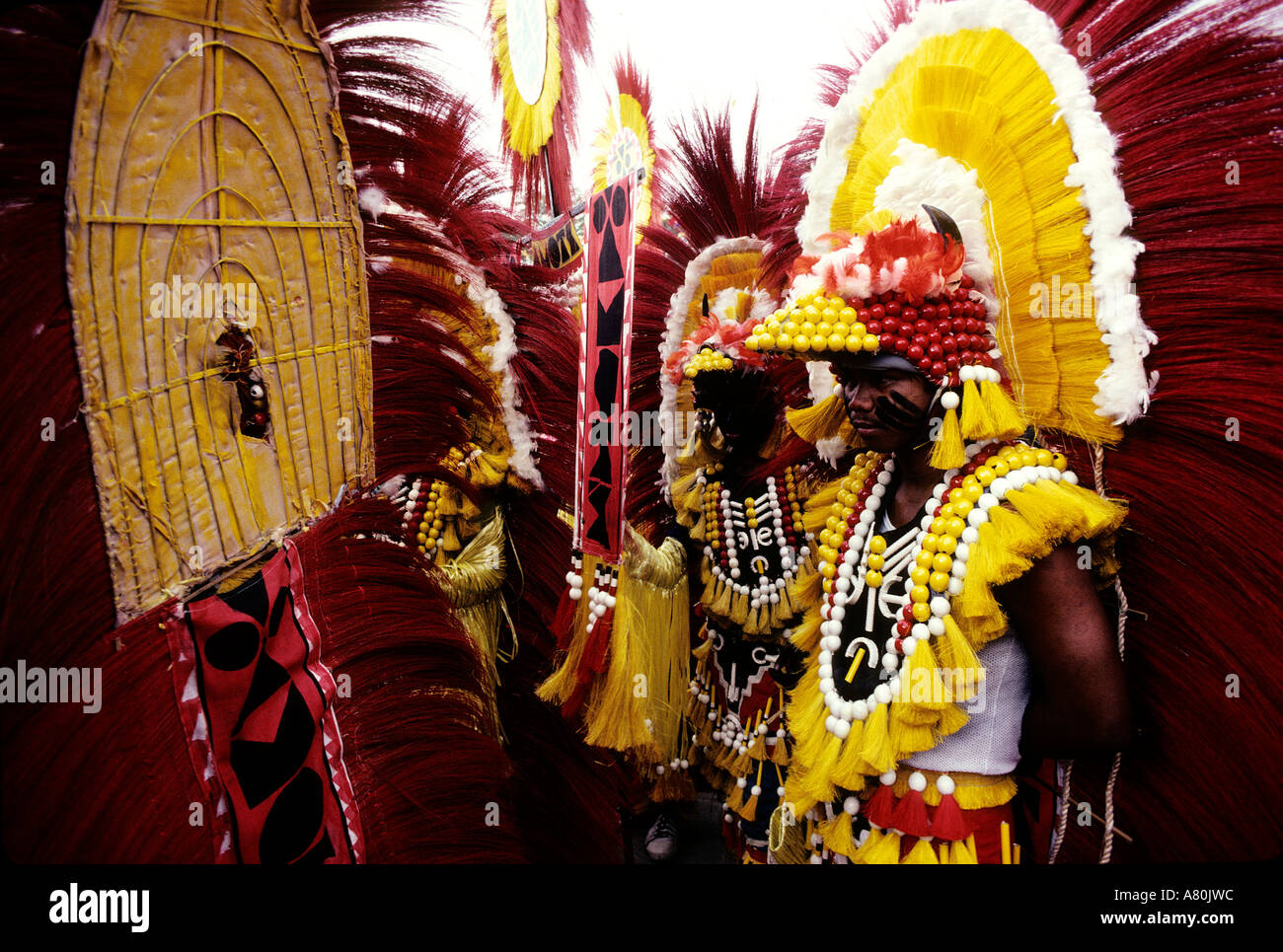 Philippines, Panay Island, Aklan Province, Kalibo, Ati Atihan festival ...