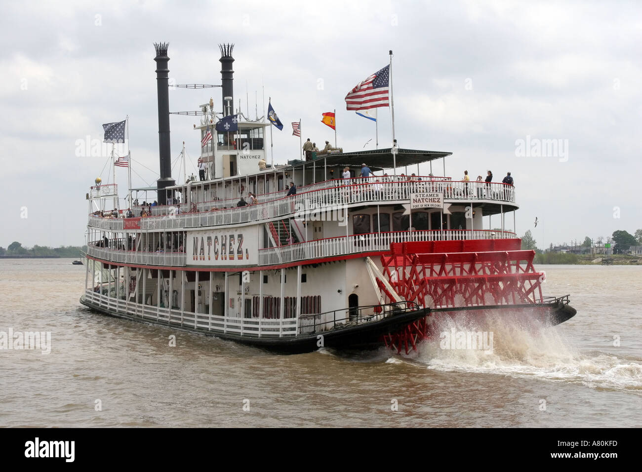 The riverboat Natchez New Orleans Louisiana Stock Photo - Alamy