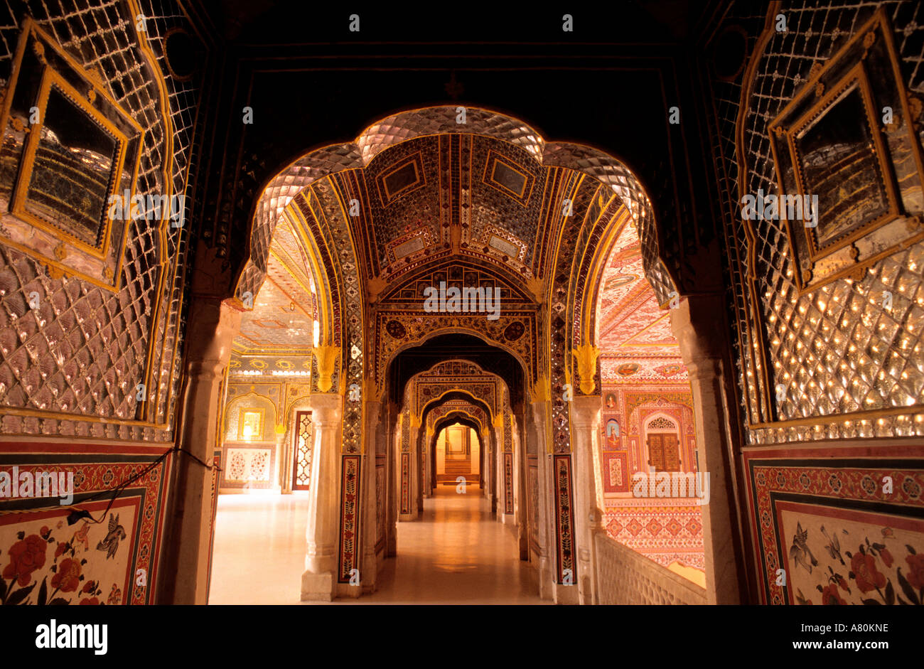 India, Rajasthan, Samode village, Samode Palace Hotel Stock Photo - Alamy