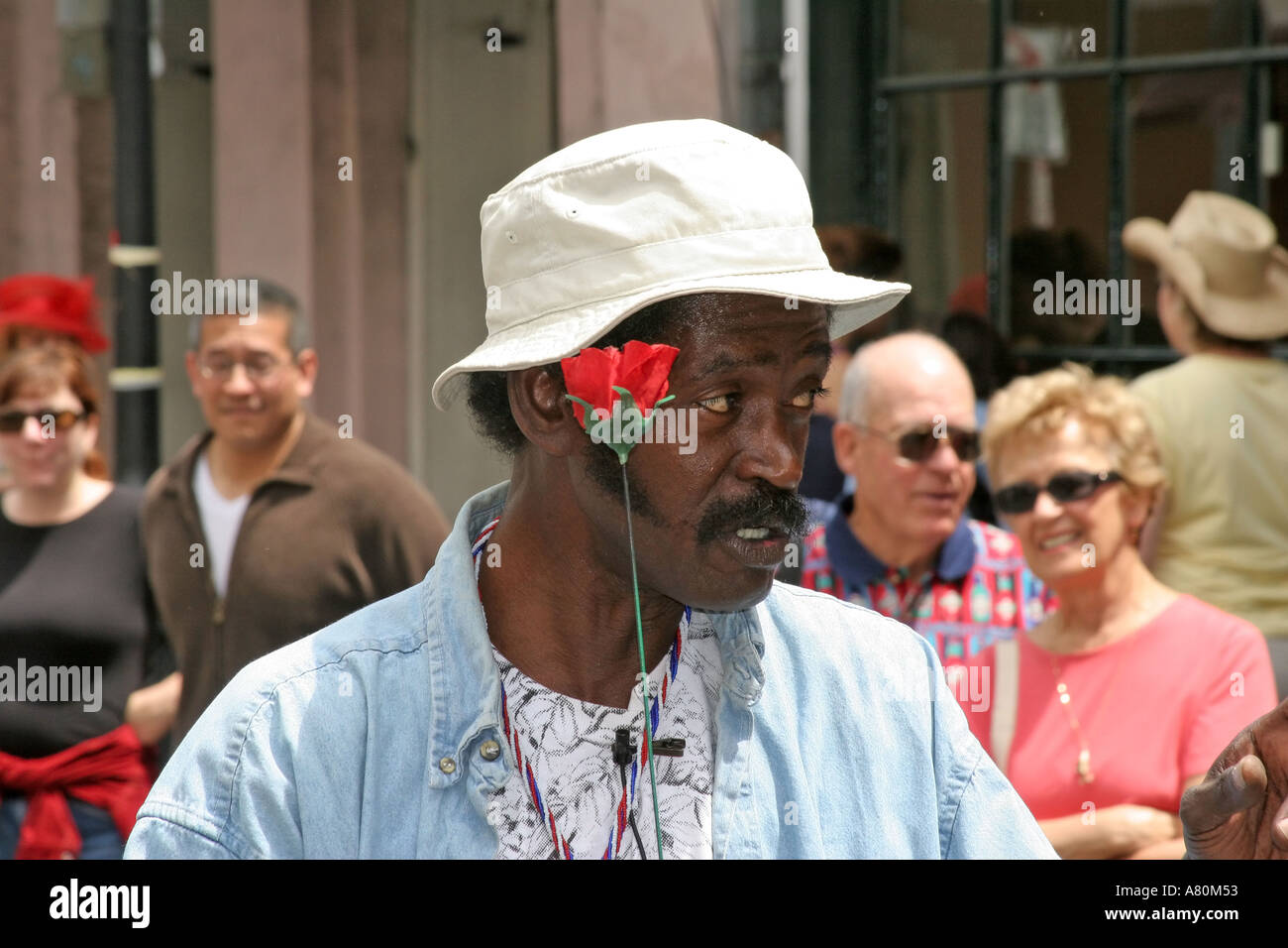A street magician performing on Royal Street in the French Quarter New ...
