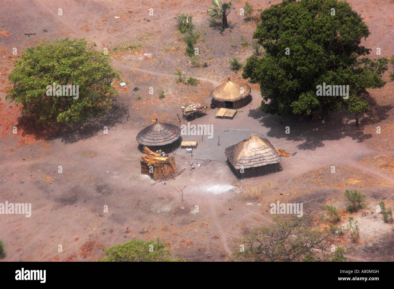 Rumbek South Sudan from the plane Stock Photo - Alamy
