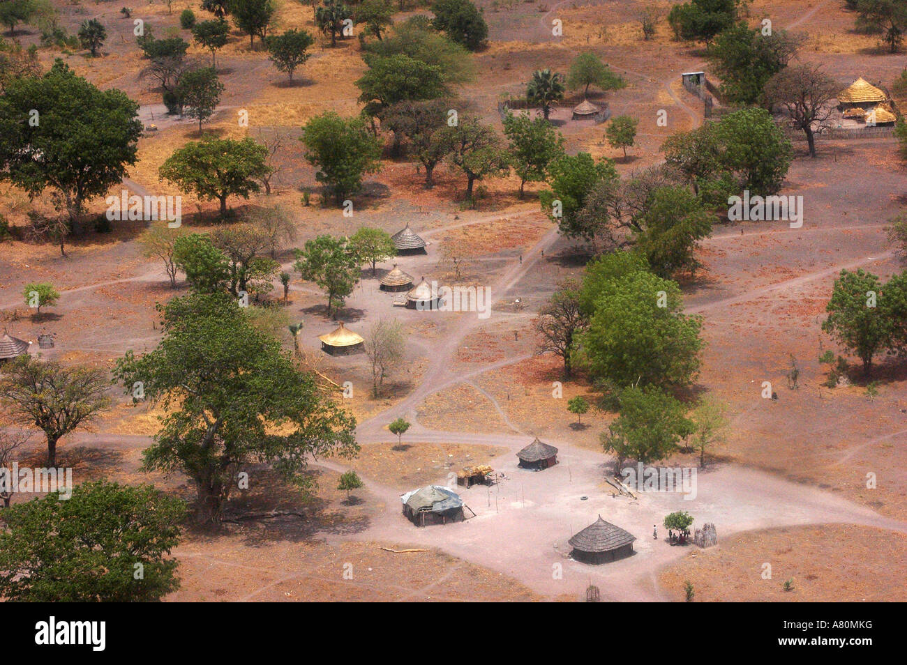 Rumbek South Sudan from the plane Stock Photo - Alamy