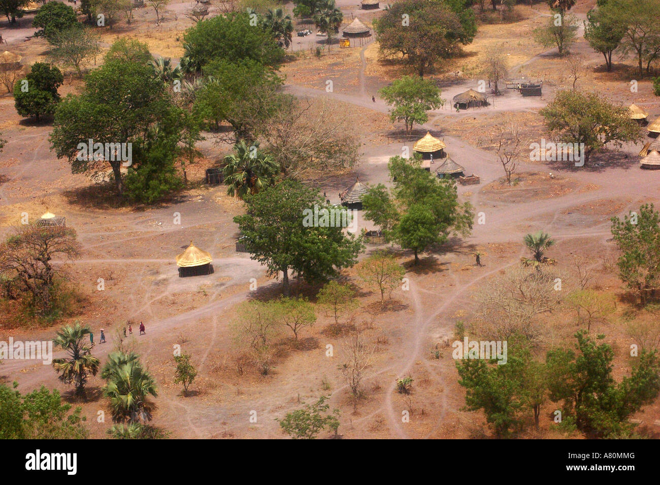 Rumbek South Sudan from the plane Stock Photo - Alamy