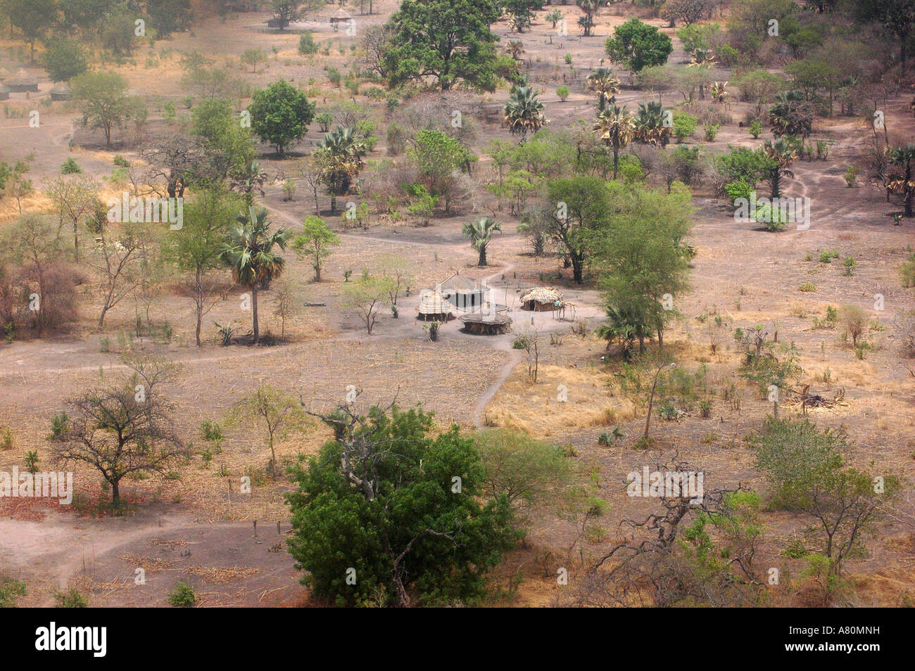 Rumbek South Sudan from the plane Stock Photo - Alamy