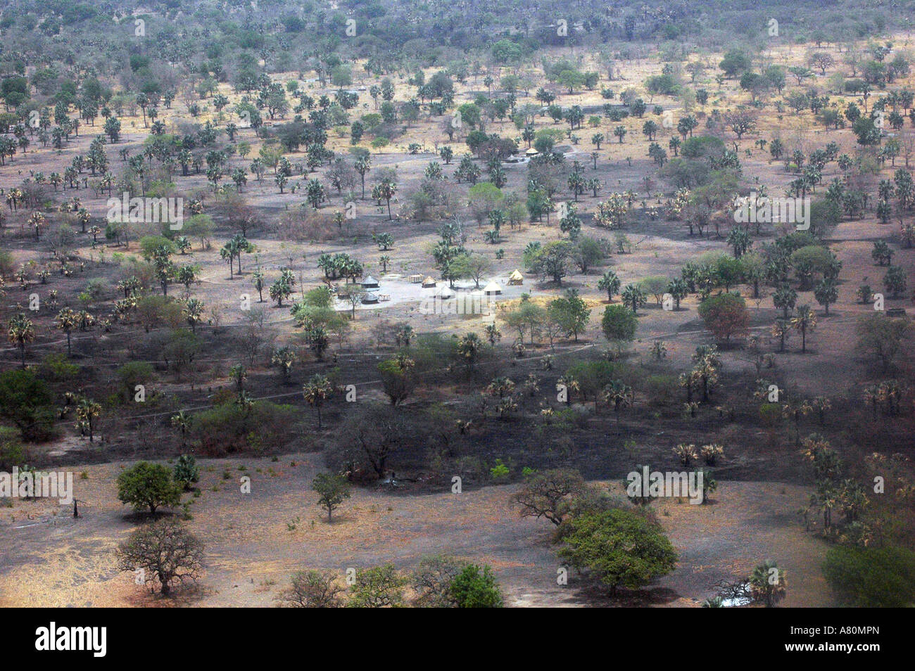 Rumbek South Sudan from the plane Stock Photo - Alamy
