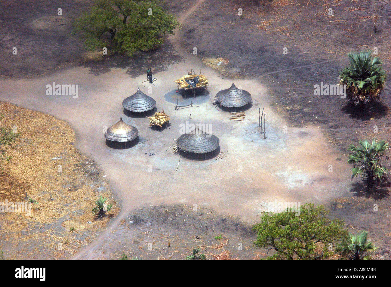 Rumbek South Sudan from the plane Stock Photo - Alamy