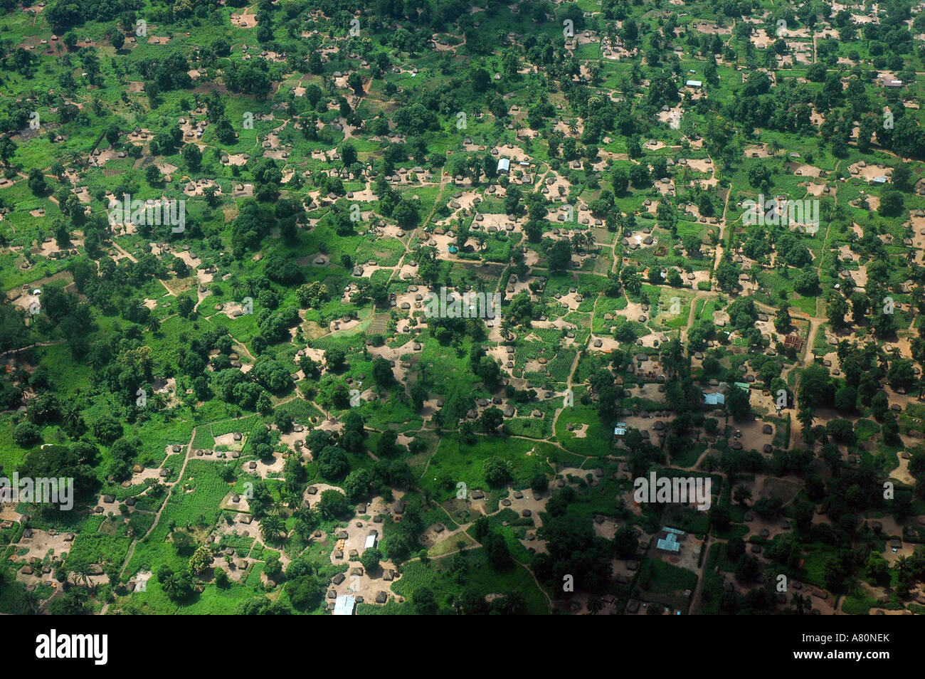 Yambio South Sudan from the plane Stock Photo - Alamy