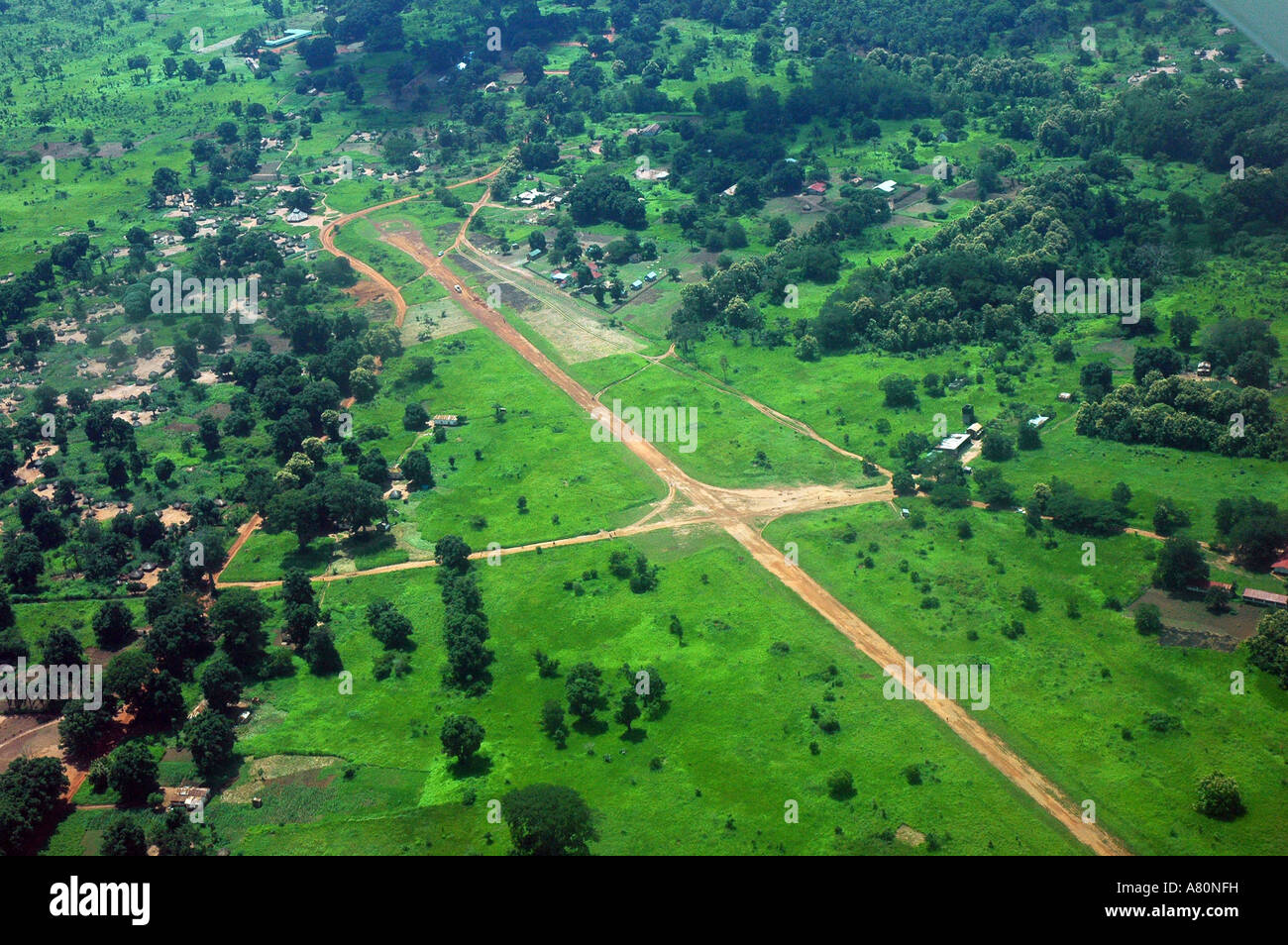 Yambio South Sudan from the plane Airport Stock Photo - Alamy