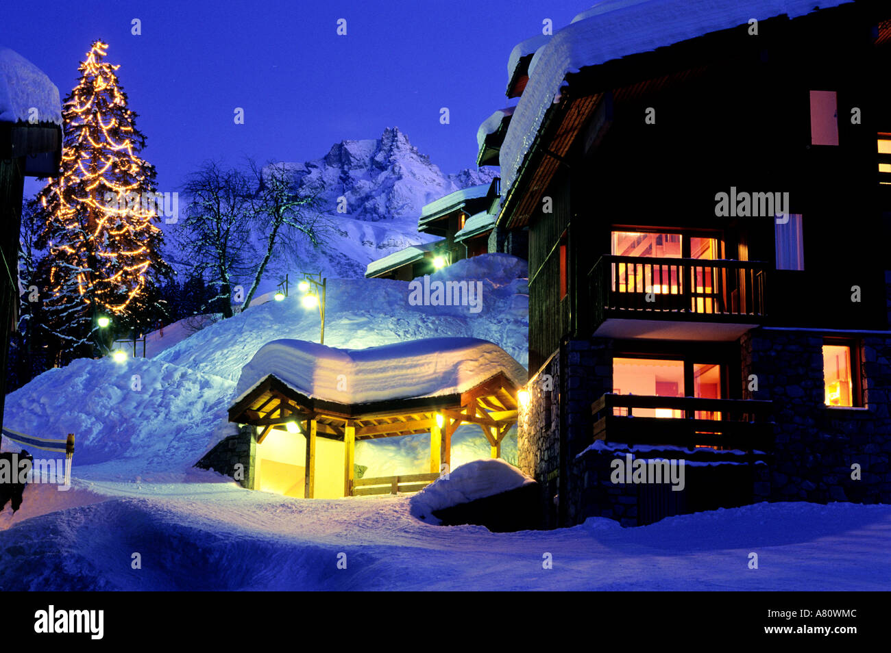 Valmorel ski resort hi-res stock photography and images - Alamy