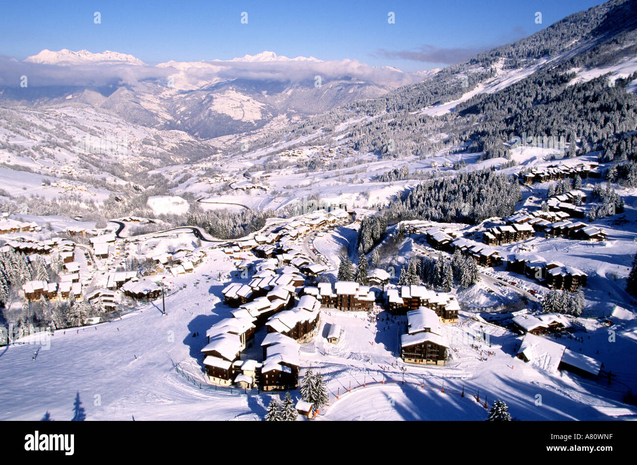 Valmorel ski resort hi-res stock photography and images - Alamy