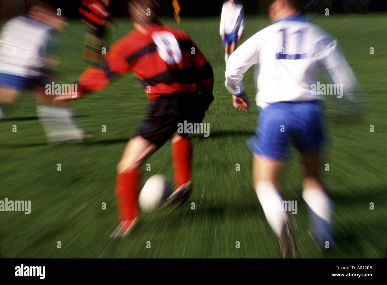 Football Soccer blur pan movement Stock Photo - Alamy