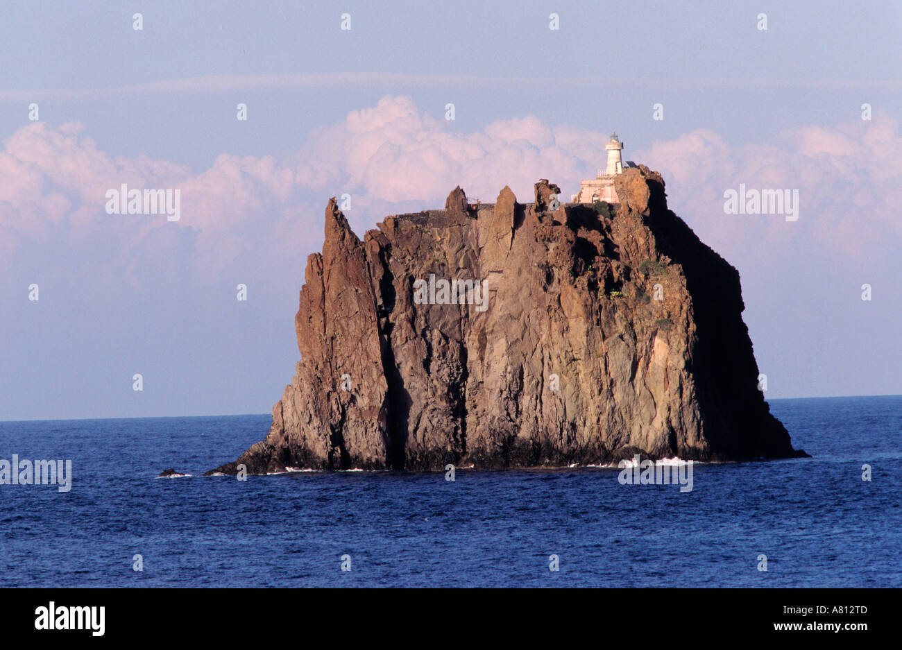 Strombolicchio lighthouse hi-res stock photography and images - Alamy