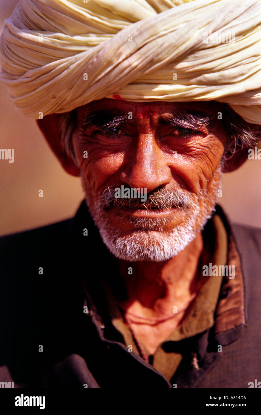 Indian men in a turban Stock Photo - Alamy