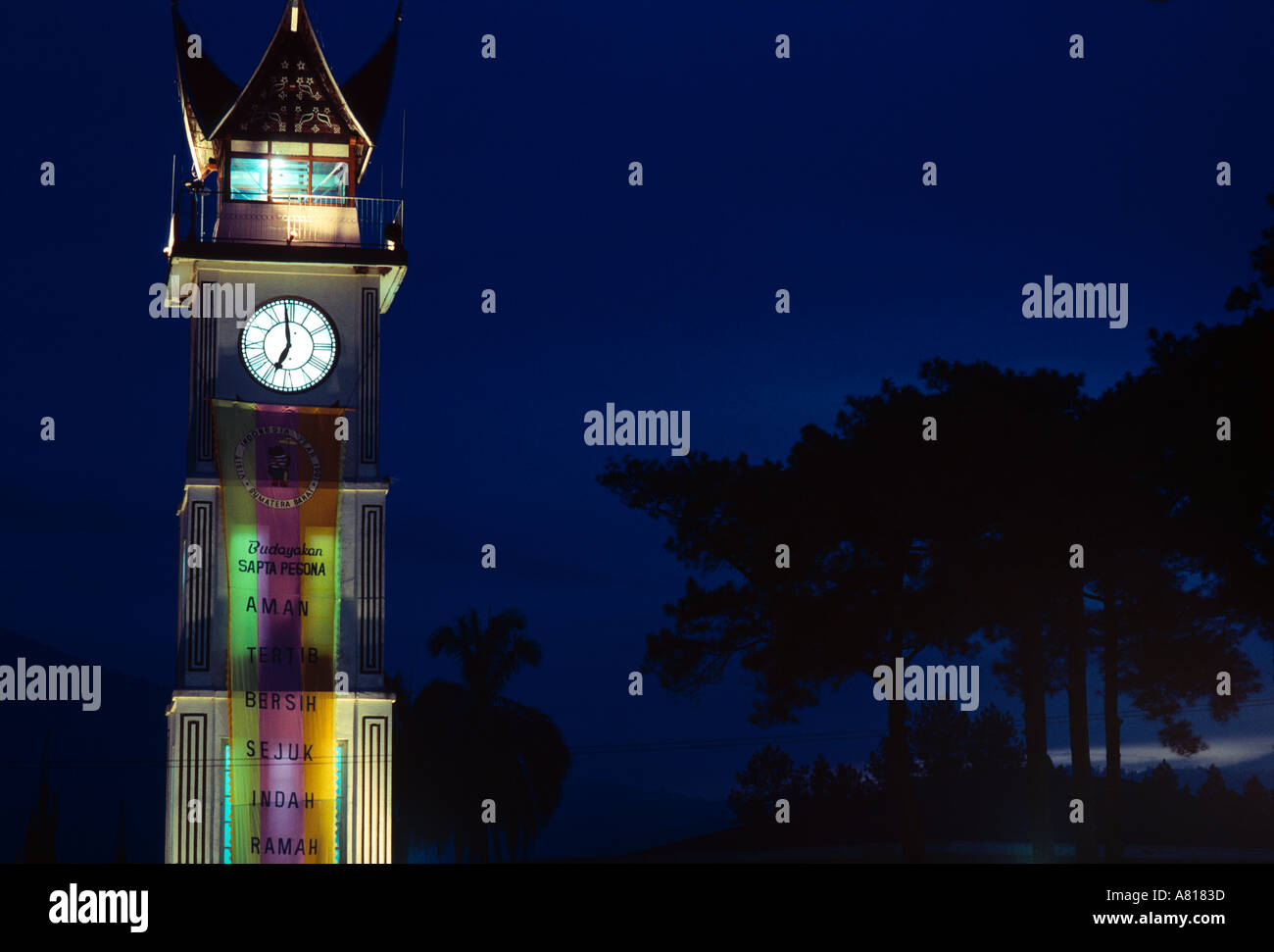 Clocktower Bukittinggi West Sumatra Indonesia Stock Photo - Alamy