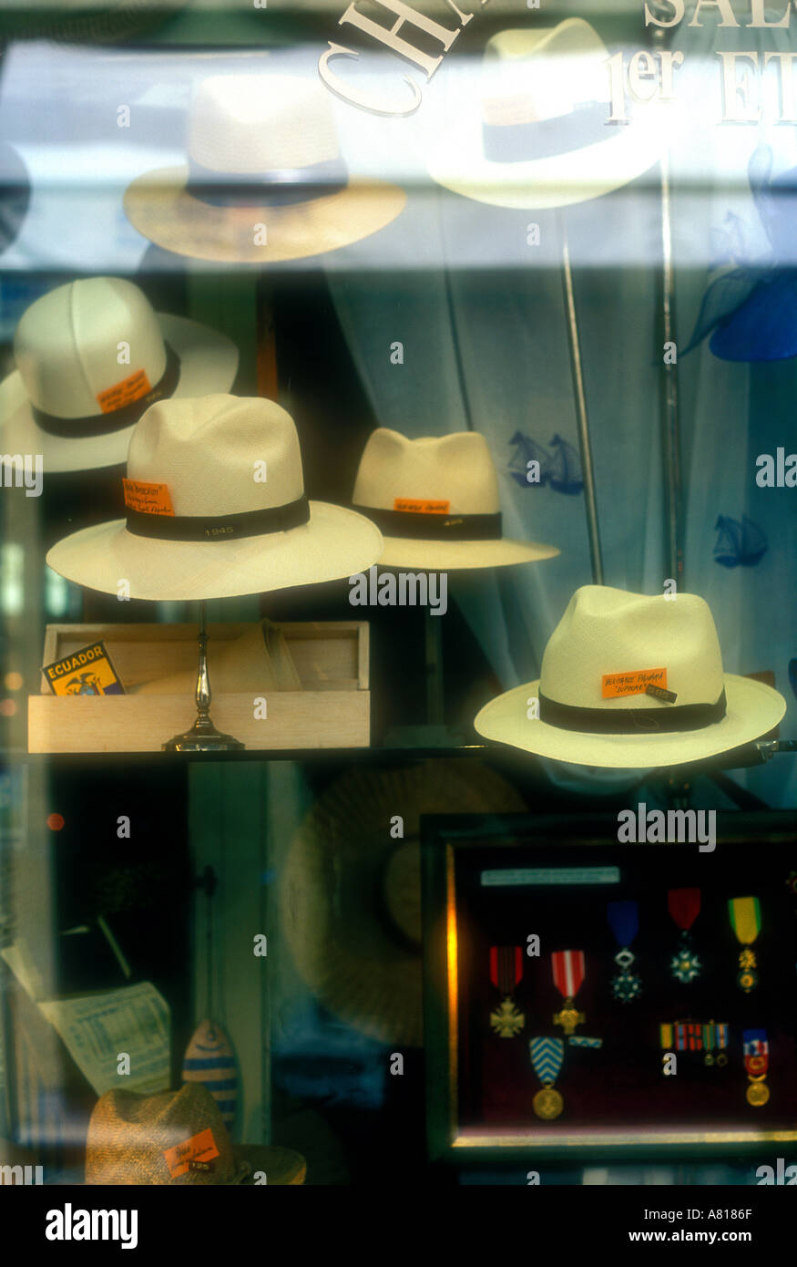 Traditional Hat Shop window in Avignon Provence Southern France Stock ...