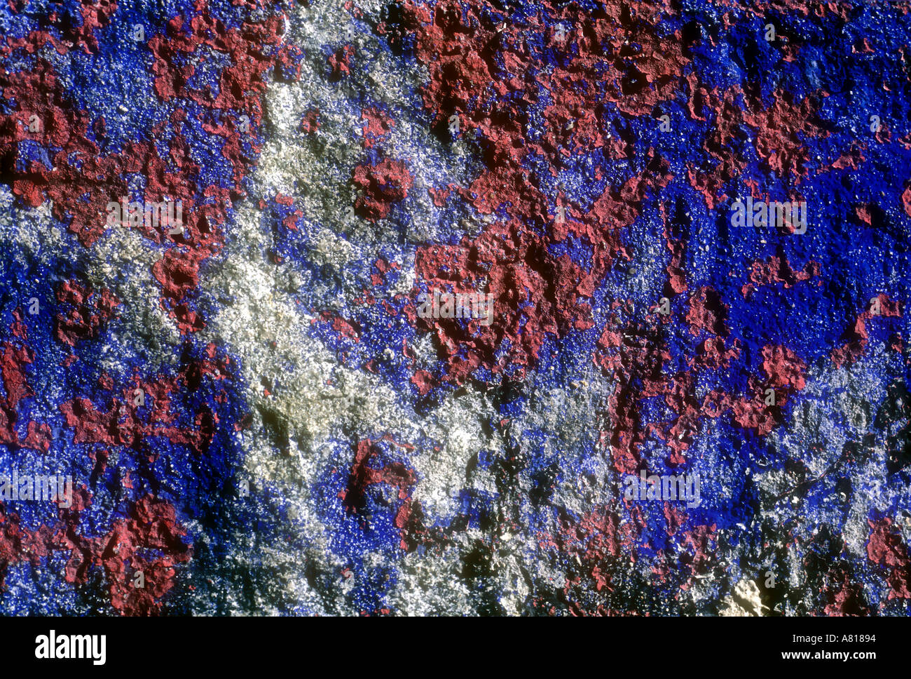 Detail of texture and colour on wall of house in Provence Southern ...