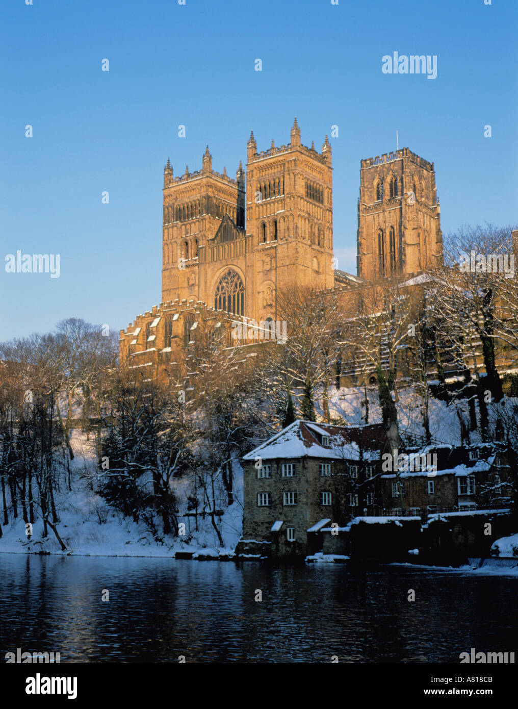 Durham Cathedral In The Snow Stock Photos & Durham Cathedral In The ...
