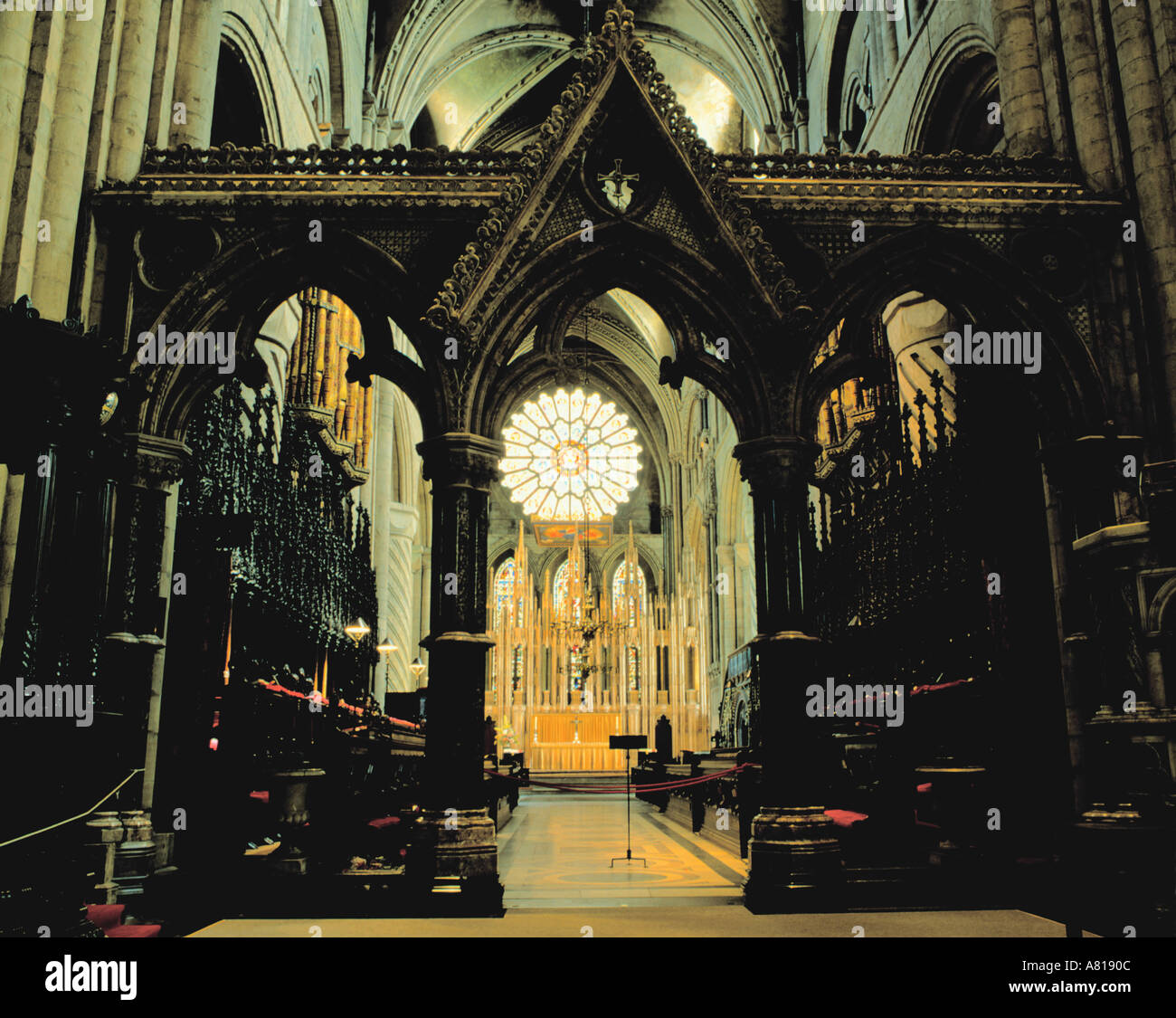 The rood screen and altar of Durham Cathedral, Durham City, Durham ...