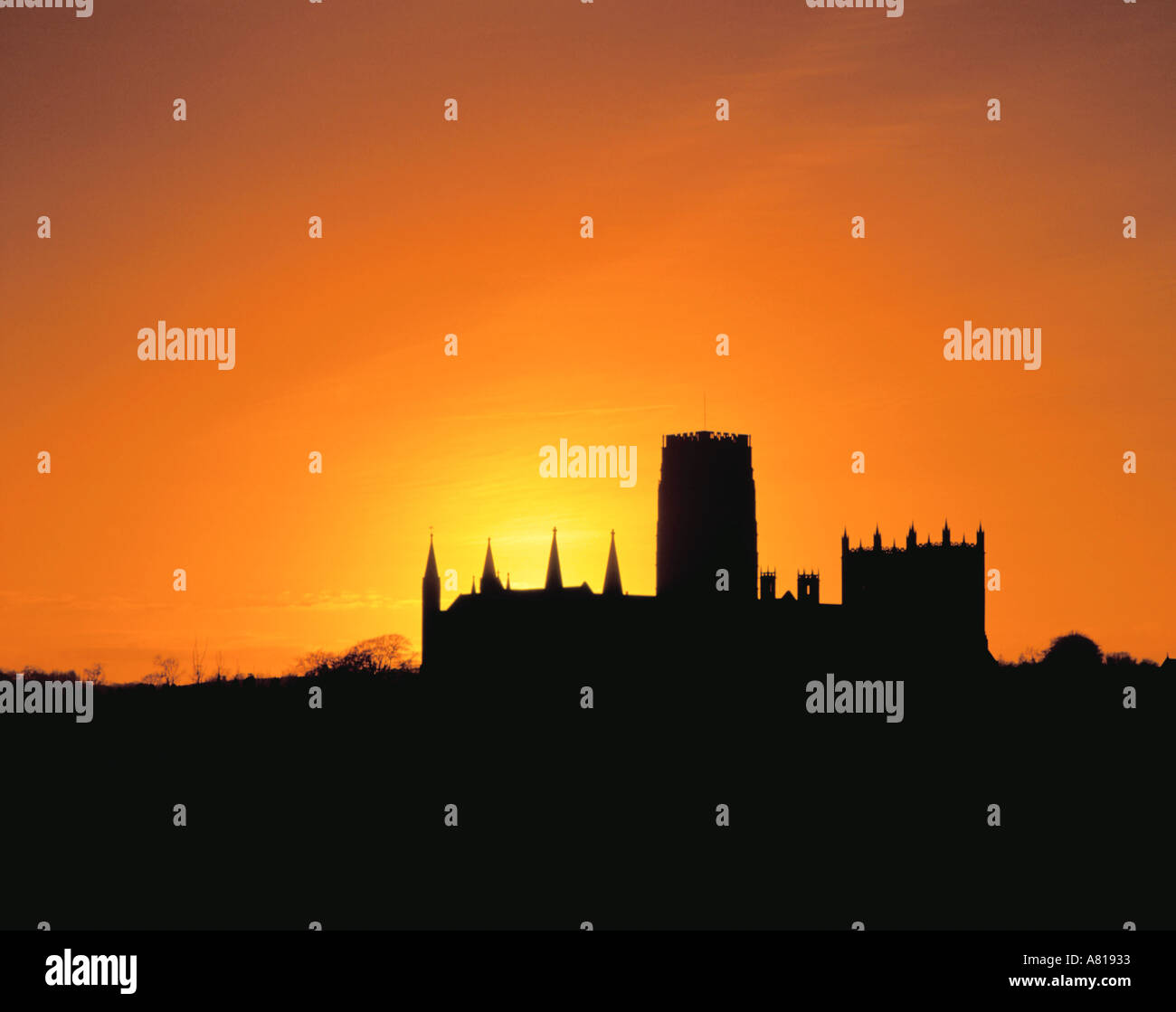 Durham cathedral silhouette hi-res stock photography and images - Alamy