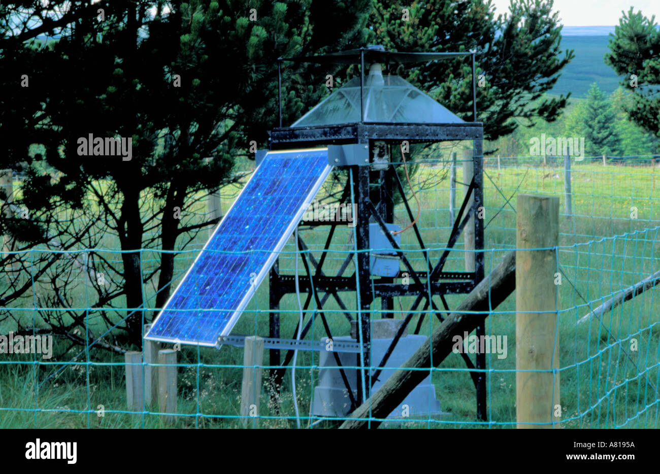 Solar Powered Moth Trap Moorhouse National Nature Reserve Northern Pennines Cumbria England
