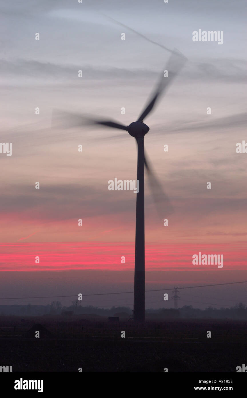 Windturbine modern wind energy Stock Photo - Alamy
