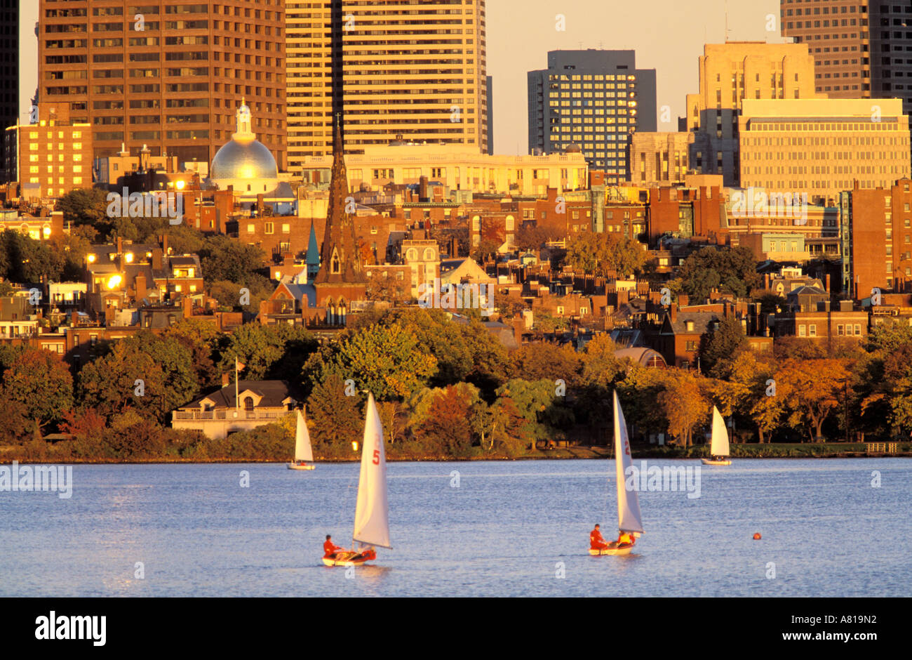 Sailing on charles river boston hi-res stock photography and images - Alamy